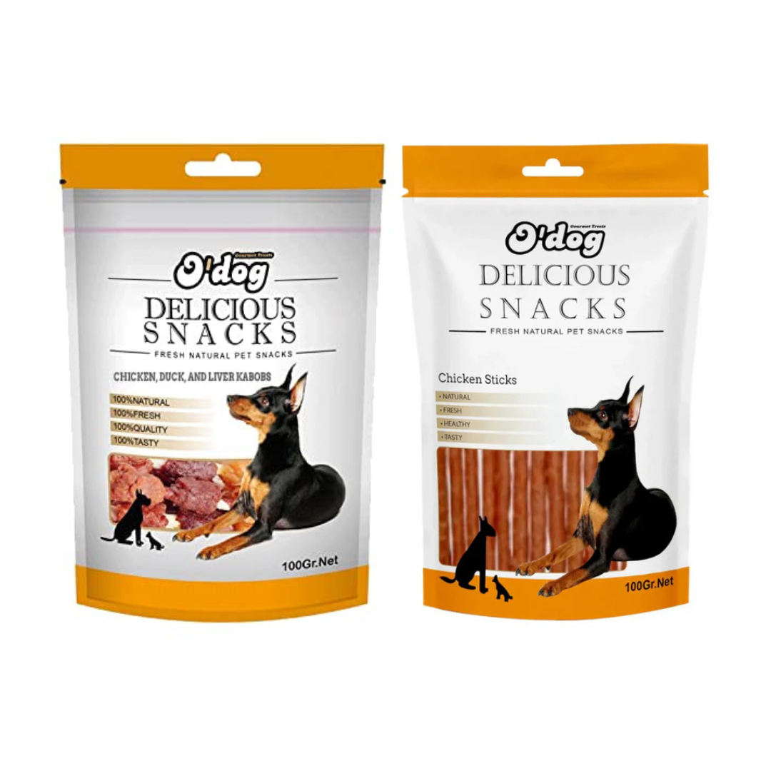O’Dog Combo OF Chicken Sticks & Liver Kabobs Stick Treat For Dogs 100g ...